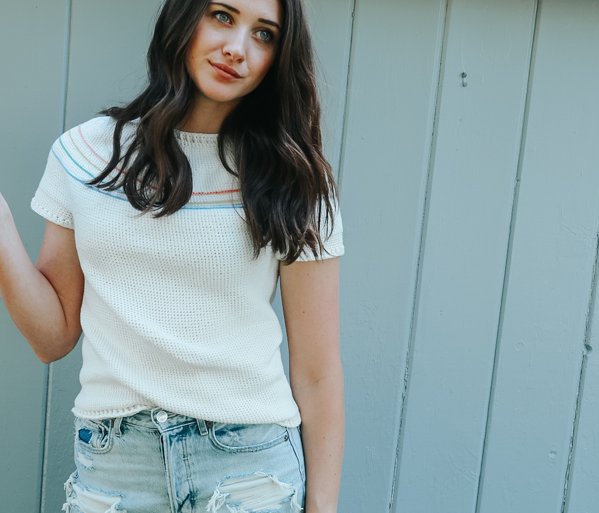 Pride Yoke – Rainbow Circular Yoke Worked Seamlessly From the Top-Down ...