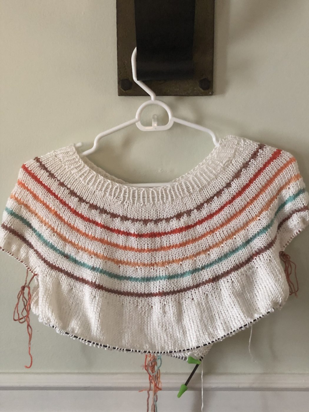 Pride Yoke – Rainbow Circular Yoke Sweater Knit Top-Down (Size ...