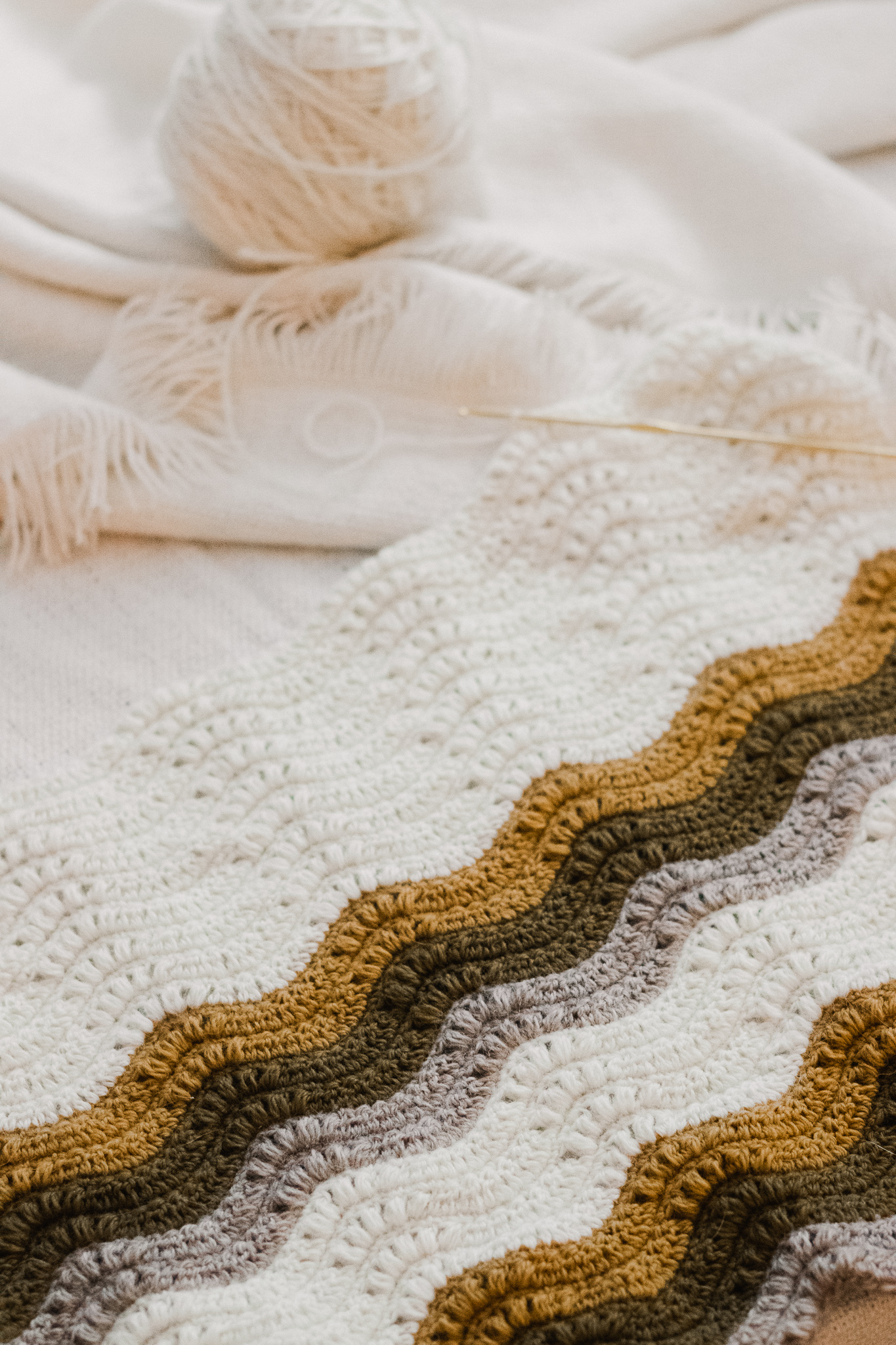 Misty Valley Scarf – [FREE] Crochet Pattern for Fingering-Weight Wavy ...