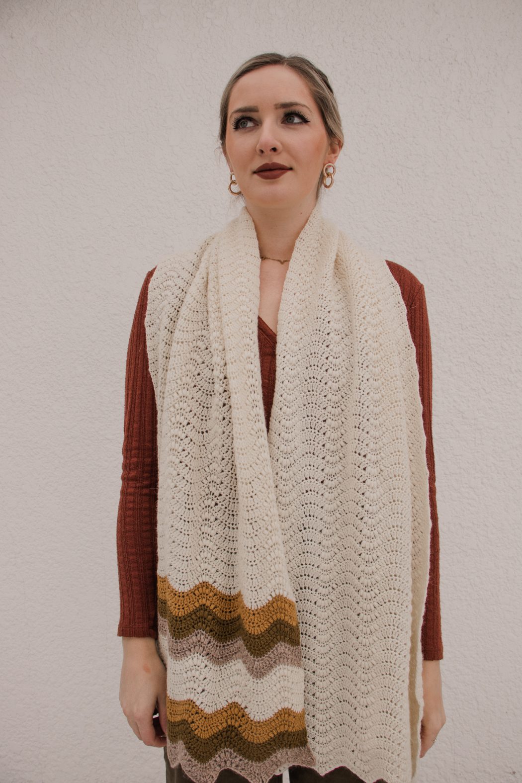 Misty Valley Scarf – [FREE] Crochet Pattern for Fingering-Weight Wavy ...