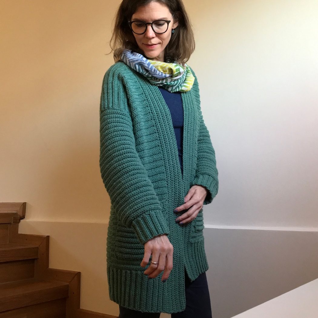 Body Language Cardigan – A Size-Inclusive Crochet Cardigan with Pockets ...