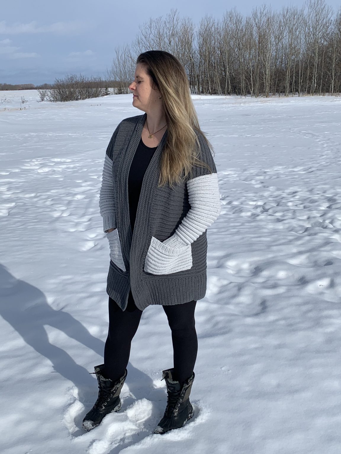 Body Language Cardigan – A Size-Inclusive Crochet Cardigan with Pockets ...