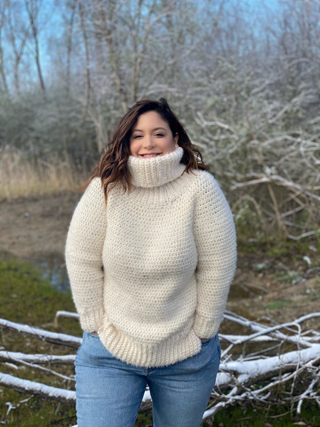 Vintage Moon – Crochet Pattern for a Chunky Circular Yoke Sweater with ...