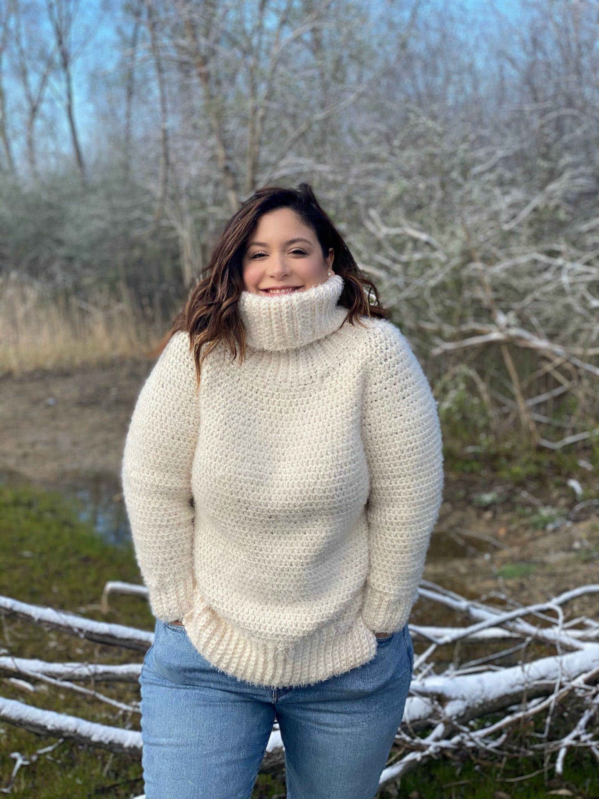 Vintage Moon – Crochet Pattern for a Chunky Circular Yoke Sweater with ...