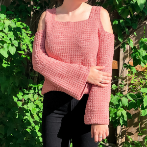 Garnet Bay – Crochet Pattern for Reversible Cold-Shoulder Top (from my ...