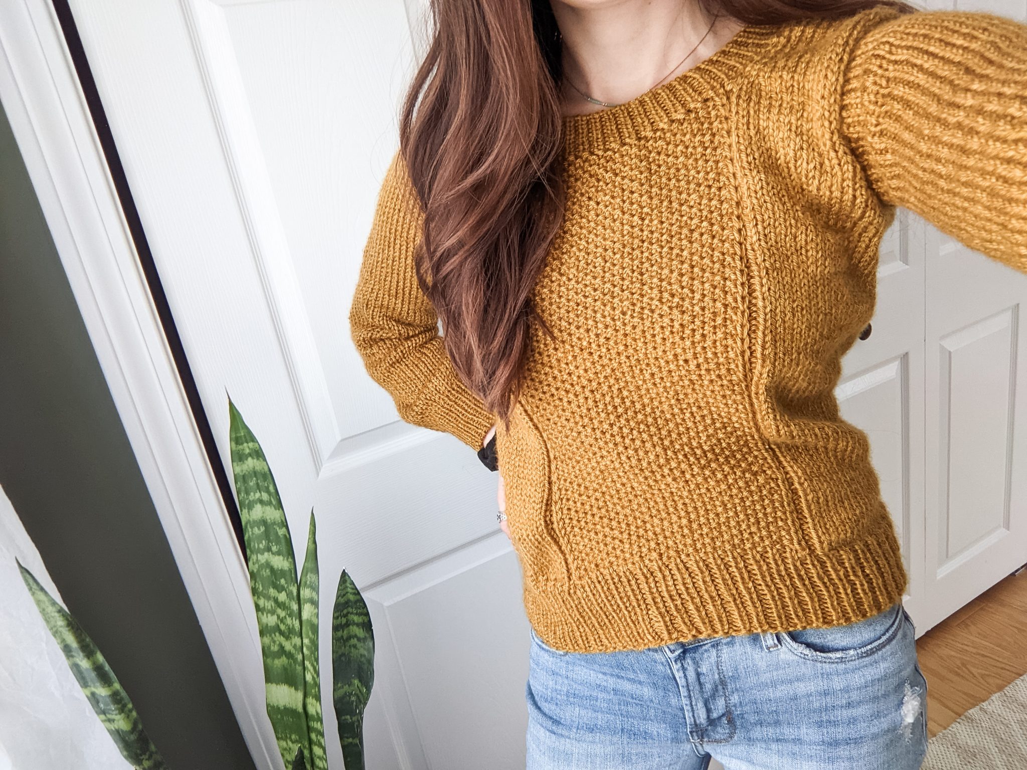 Partridge Pullover – Drop Shoulder Sweater with Center Seed Stitch ...