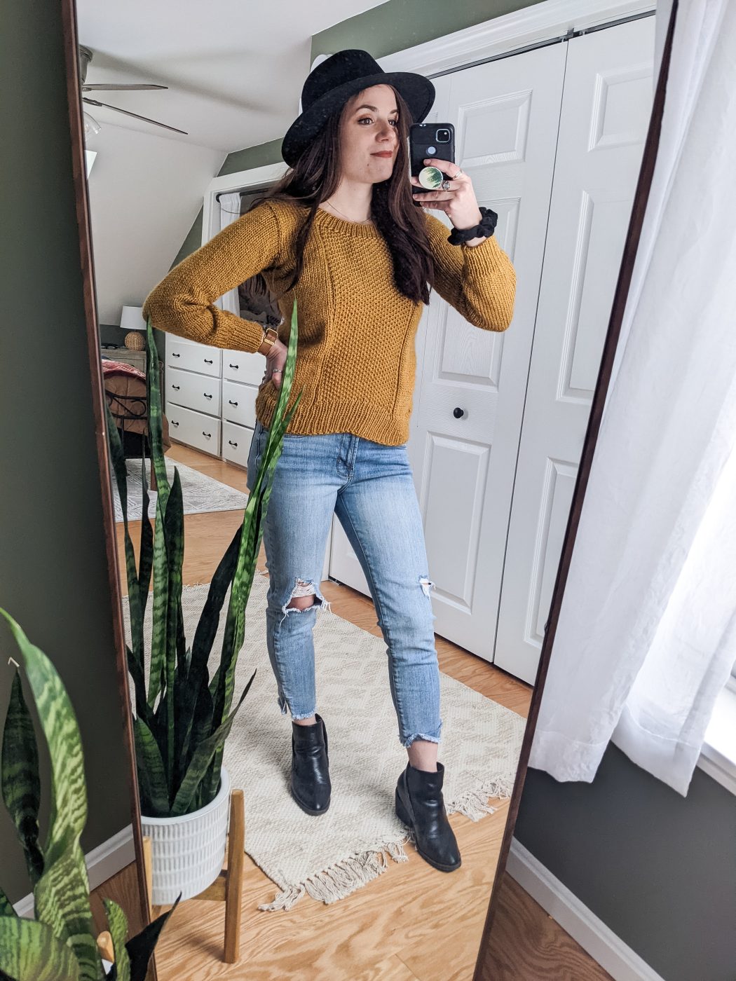 Partridge Pullover – Drop Shoulder Sweater with Center Seed Stitch ...