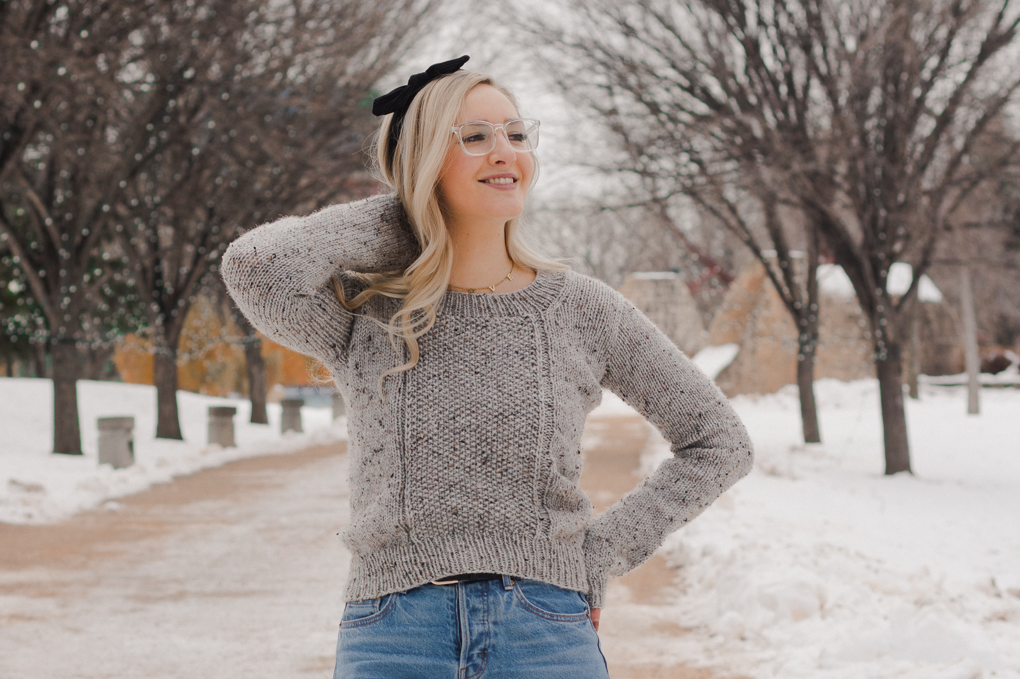 Partridge Pullover – Drop Shoulder Sweater with Center Seed Stitch ...