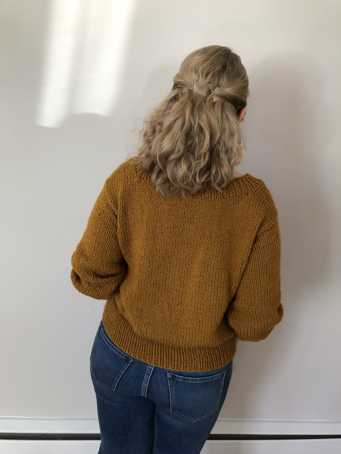 Partridge Pullover – Drop Shoulder Sweater with Center Seed Stitch ...