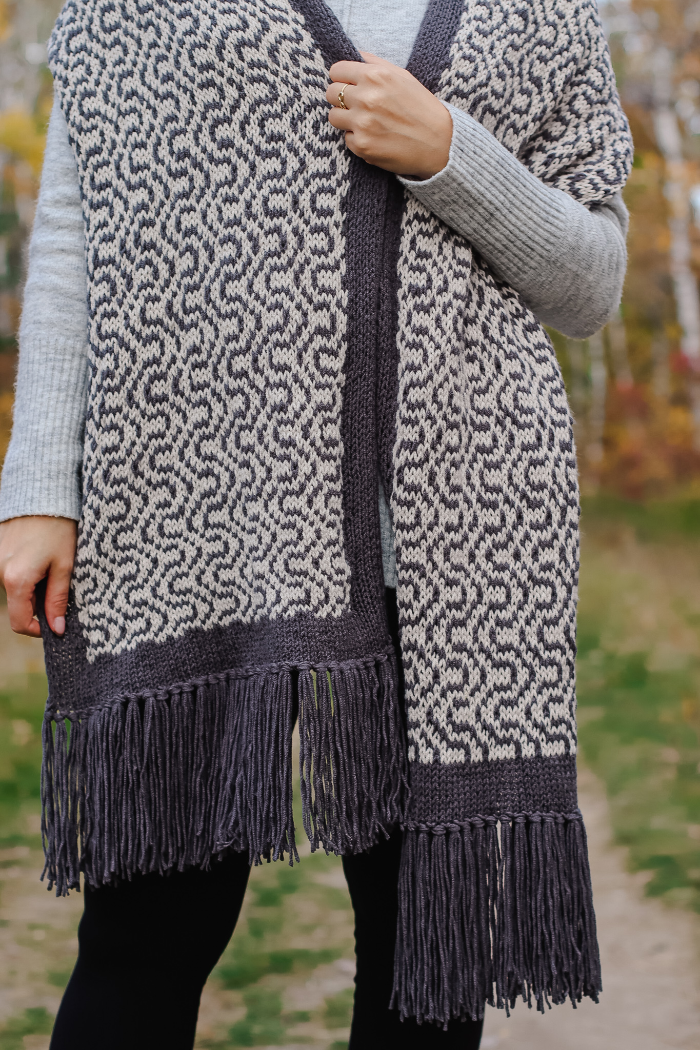 Wavelength Scarf – Knitting Pattern for Wavy, Art-Deco Inspired Fringe ...