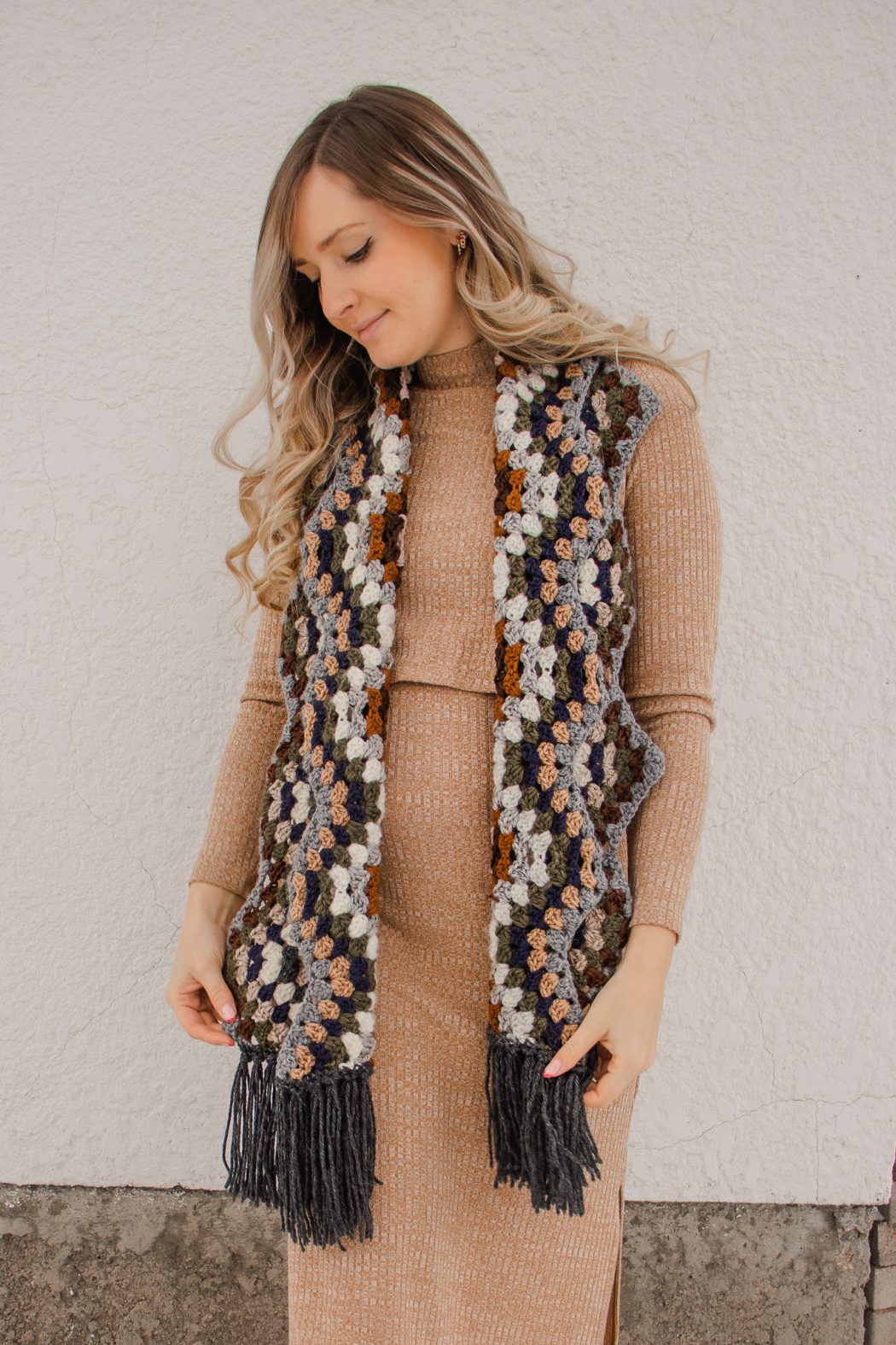 Jefferson Scrap Scarf – Crochet Pattern for Stash-Buster Granny Stitch ...