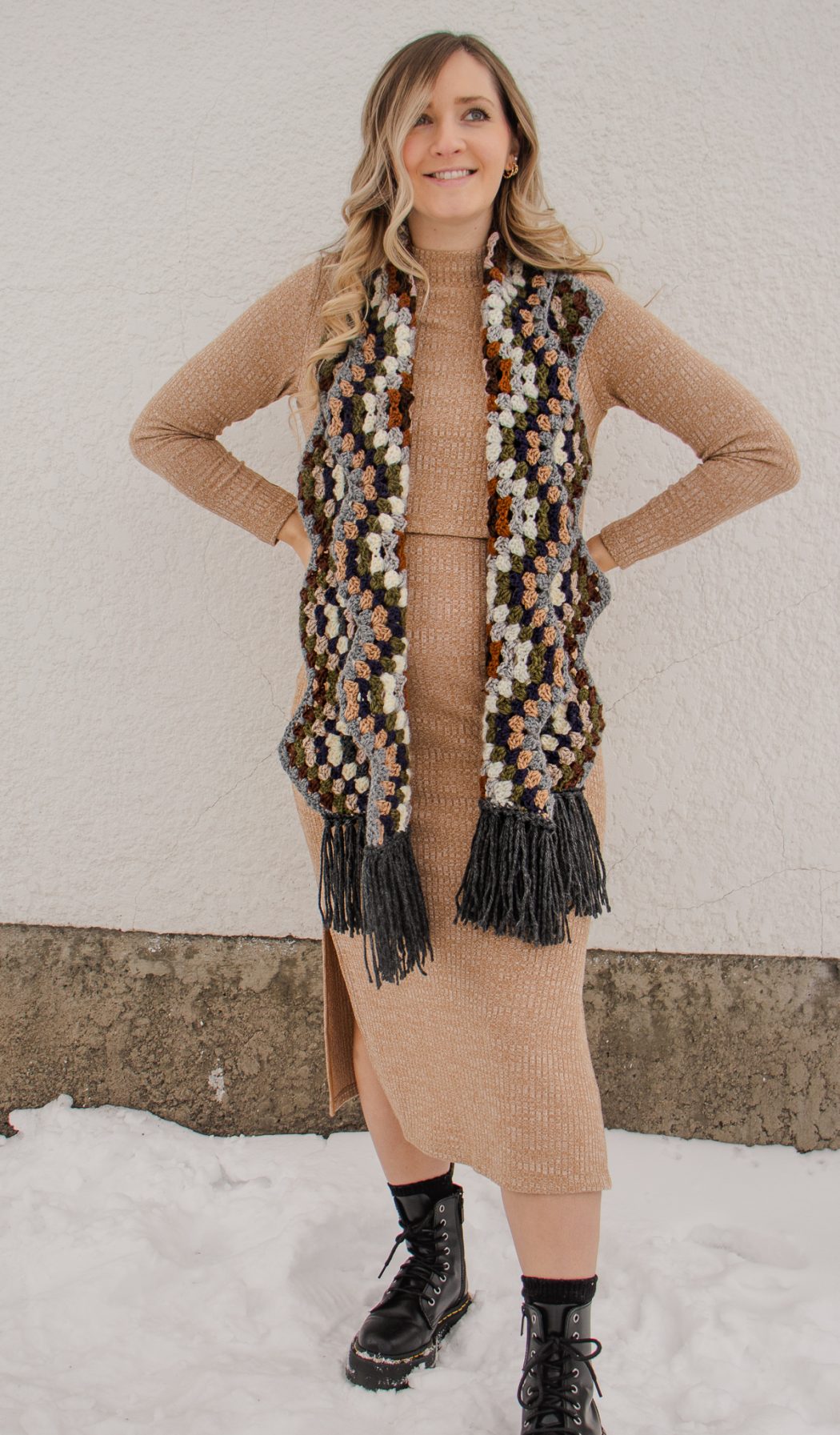 Jefferson Scrap Scarf – Crochet Pattern for Stash-Buster Granny Stitch ...