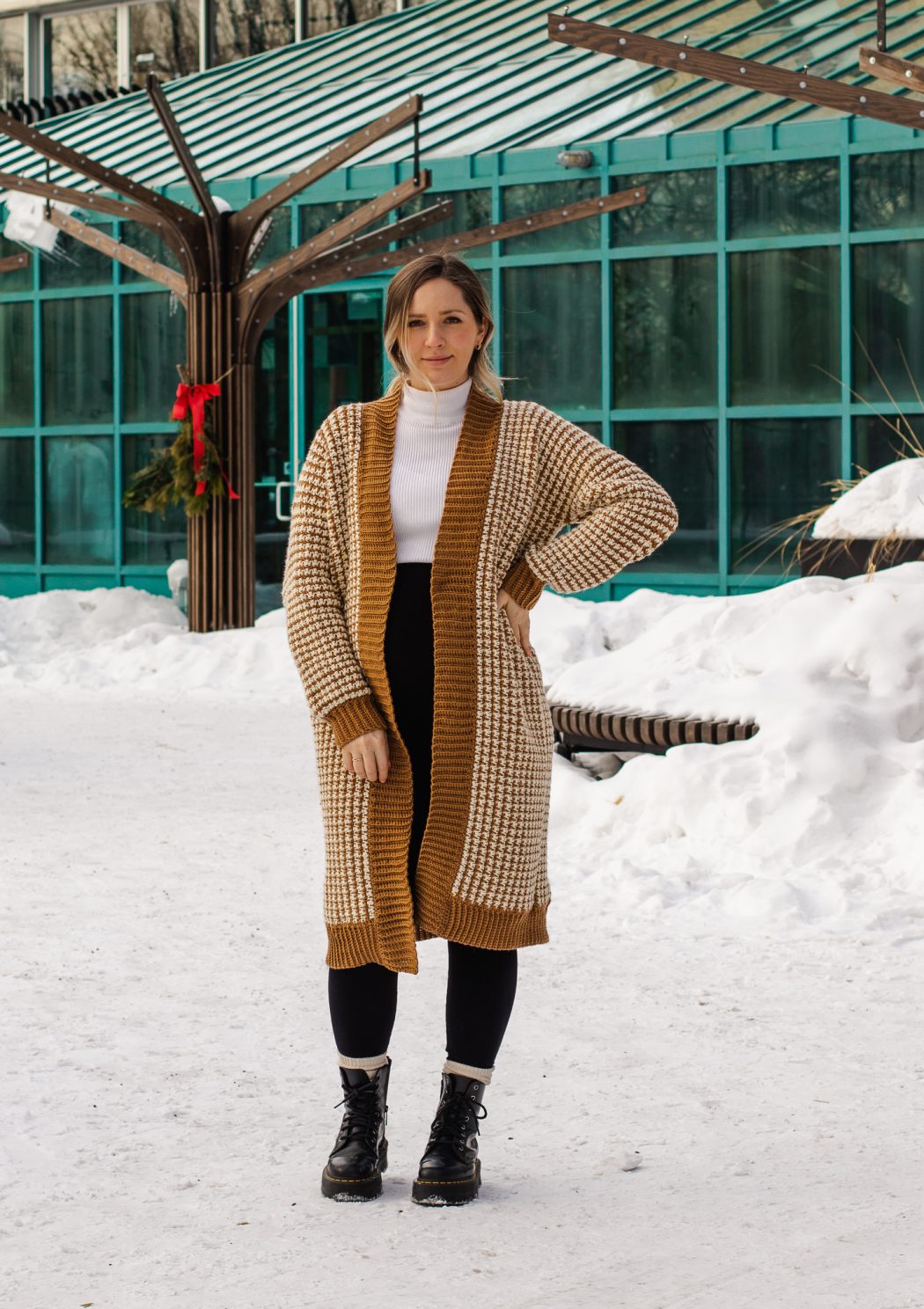 Houndstooth Coatigan – Crochet Pattern for Oversized Bold Duster ...