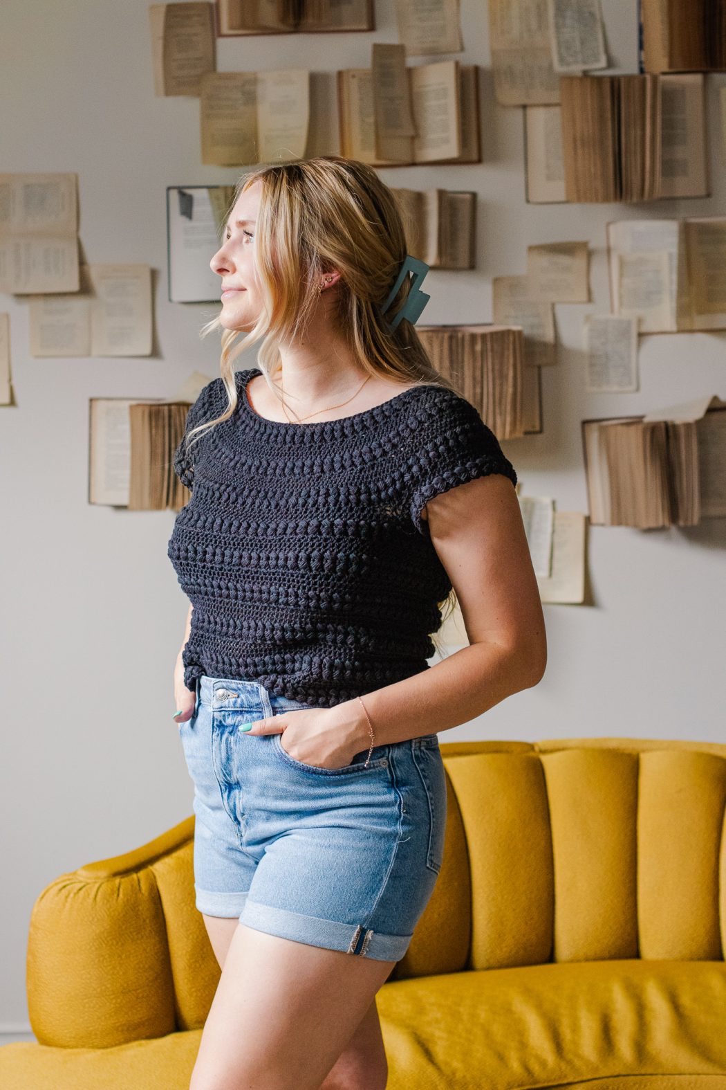 Sylvan Yoke – Crochet Pattern for DK weight Top-Down, Seamless Circular ...