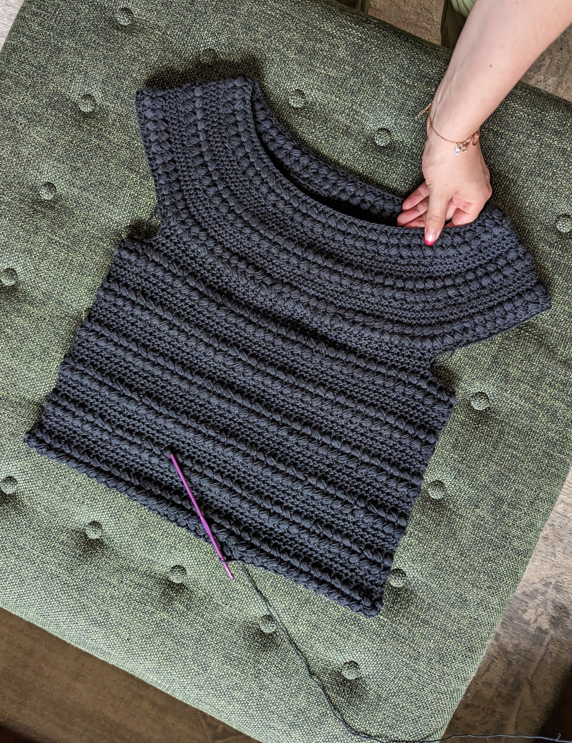 Sylvan Yoke – Crochet Pattern for DK weight Top-Down, Seamless Circular ...