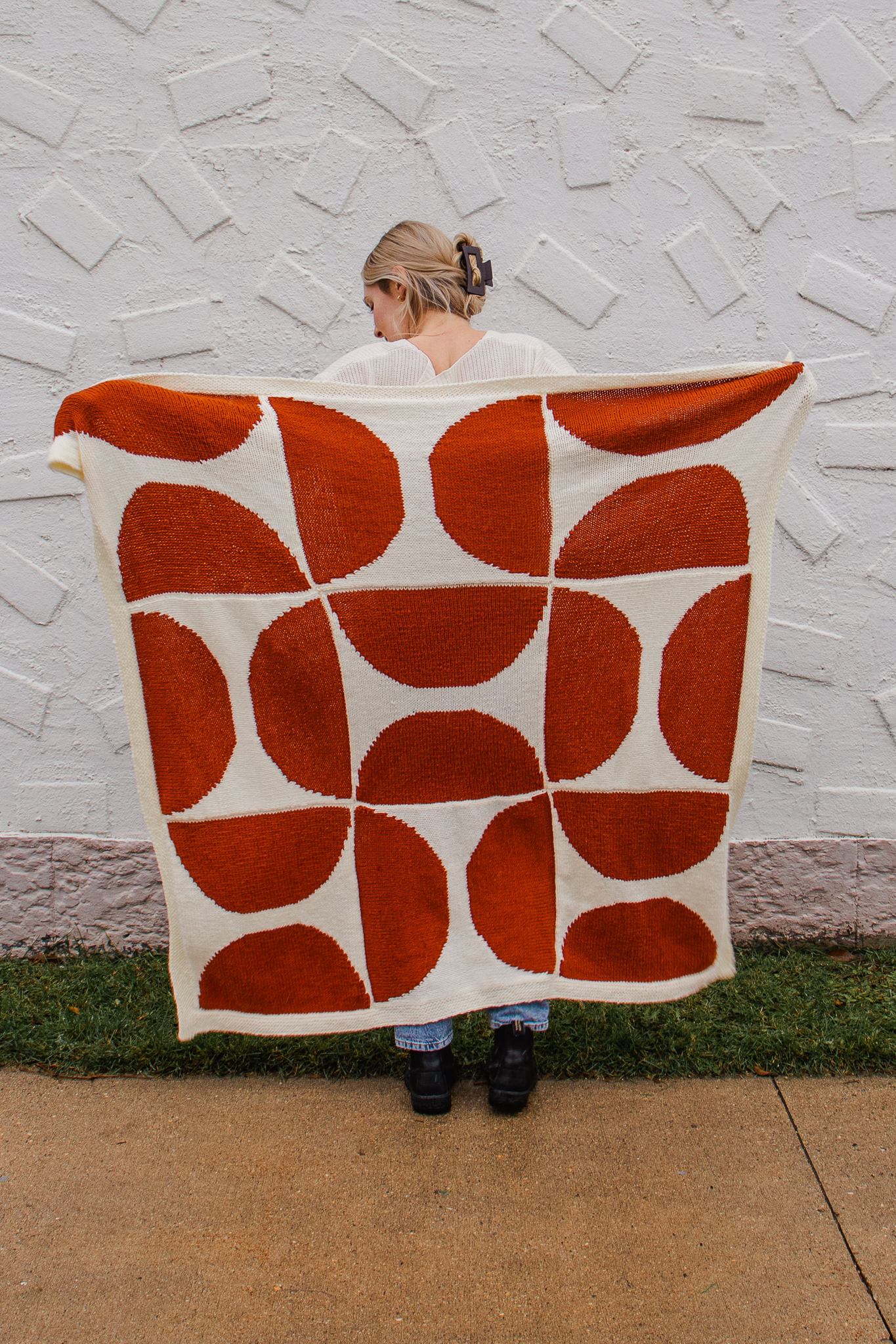 MCM Throw (Knit) – Knitting Pattern for Blanket Inspired by Mid-Century ...