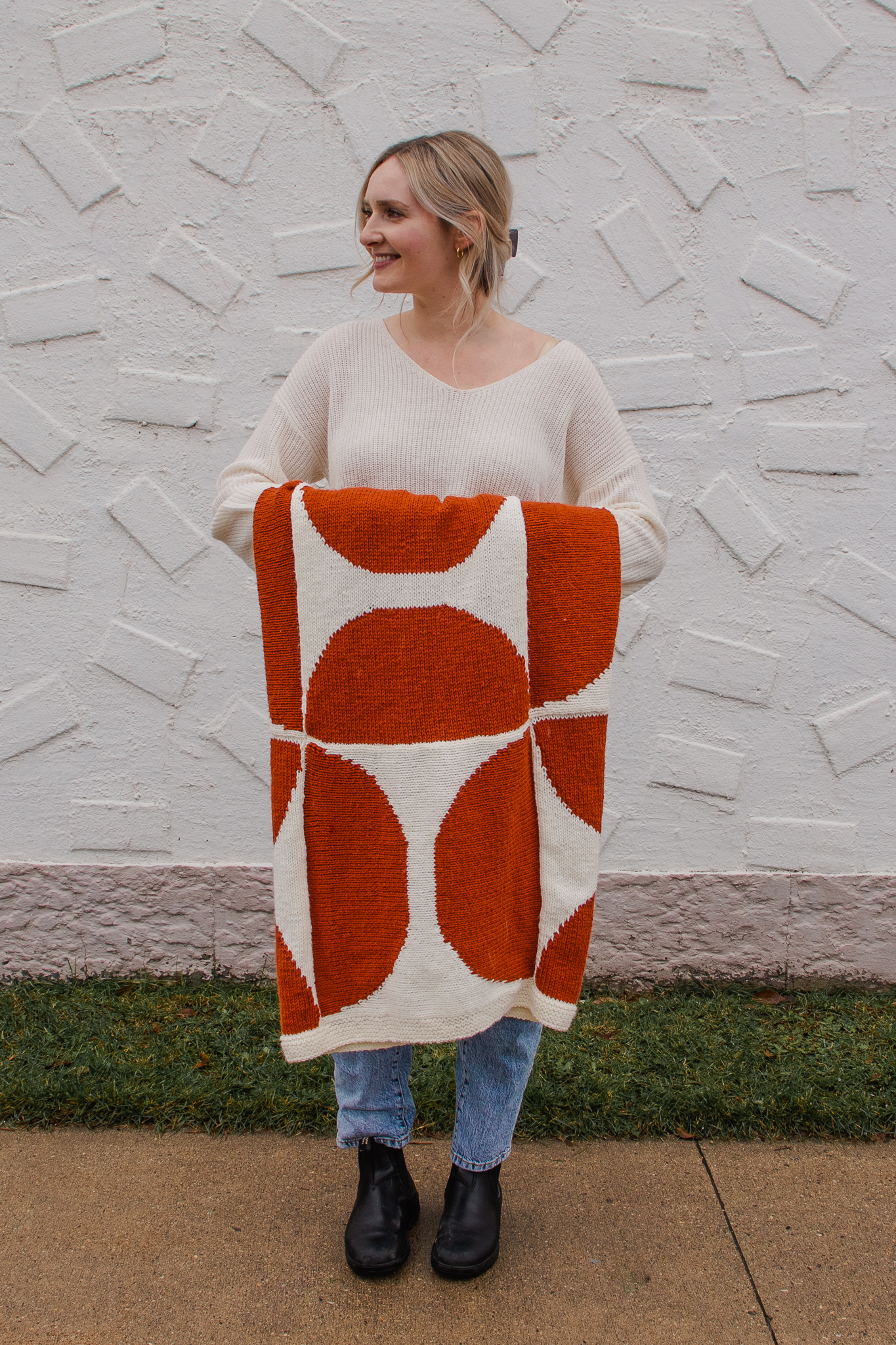 MCM Throw (Knit) – Knitting Pattern for Blanket Inspired by Mid-Century ...