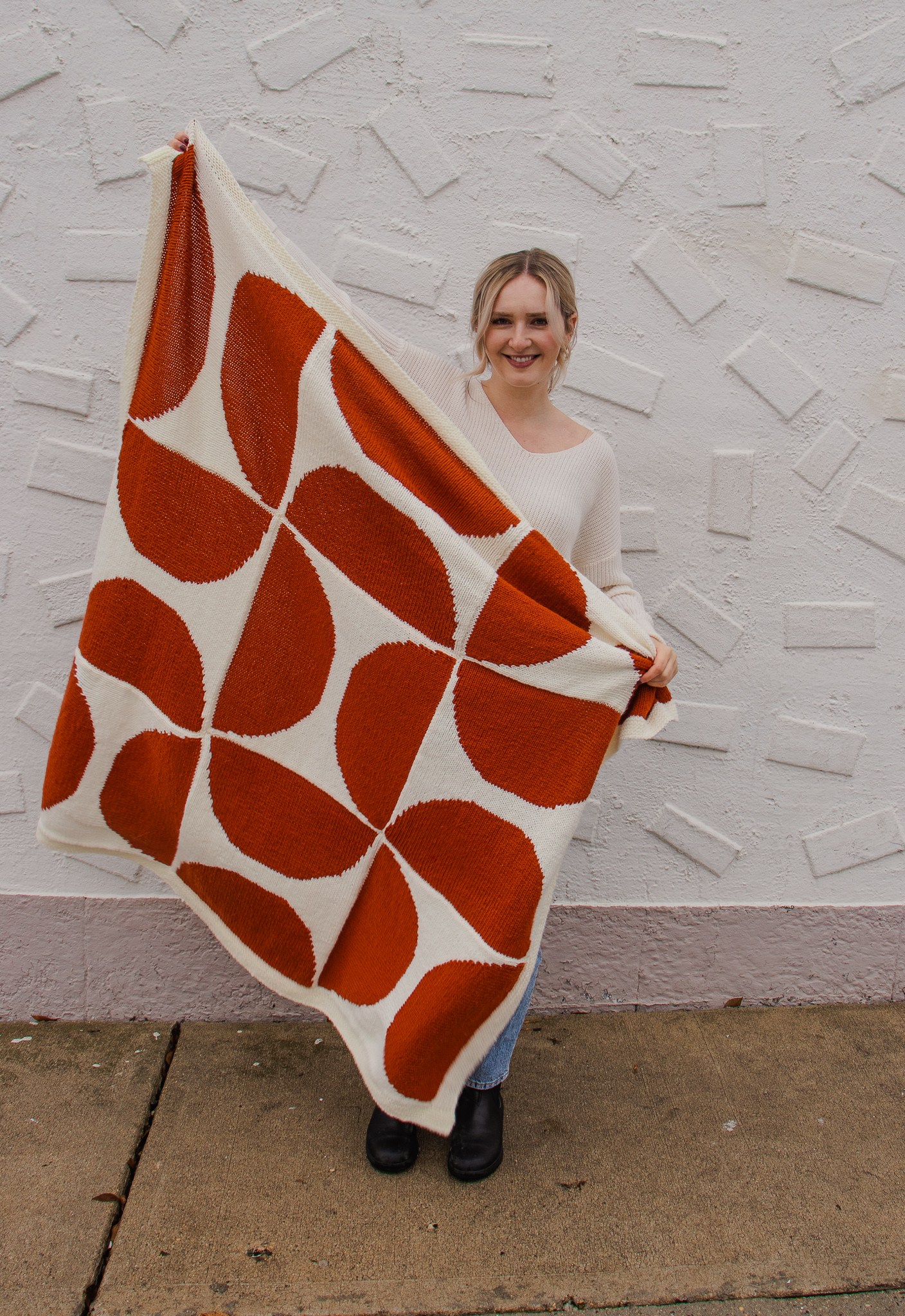 MCM Throw (Knit) – Knitting Pattern for Blanket Inspired by Mid-Century ...