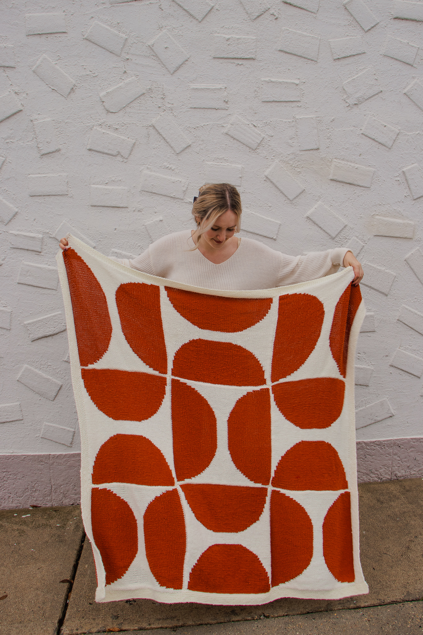 MCM Throw (Knit) – Knitting Pattern for Blanket Inspired by Mid-Century ...