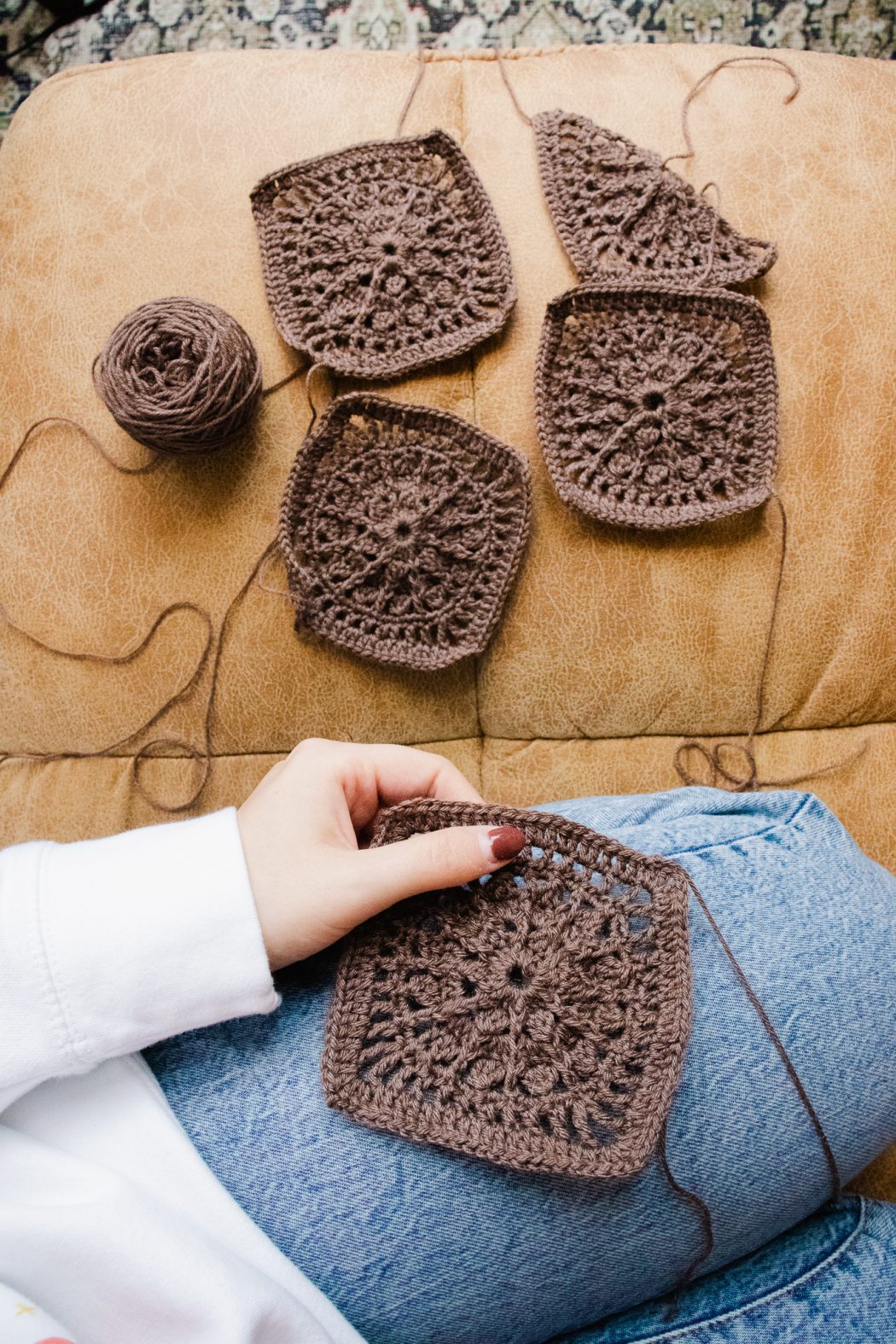 Clifton Granny Cowl – Textured Granny Square Cowl in Fingering Weight ...