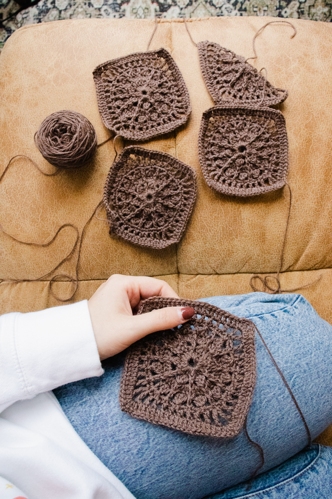 Clifton Granny Cowl – Textured Granny Square Cowl in Fingering Weight ...
