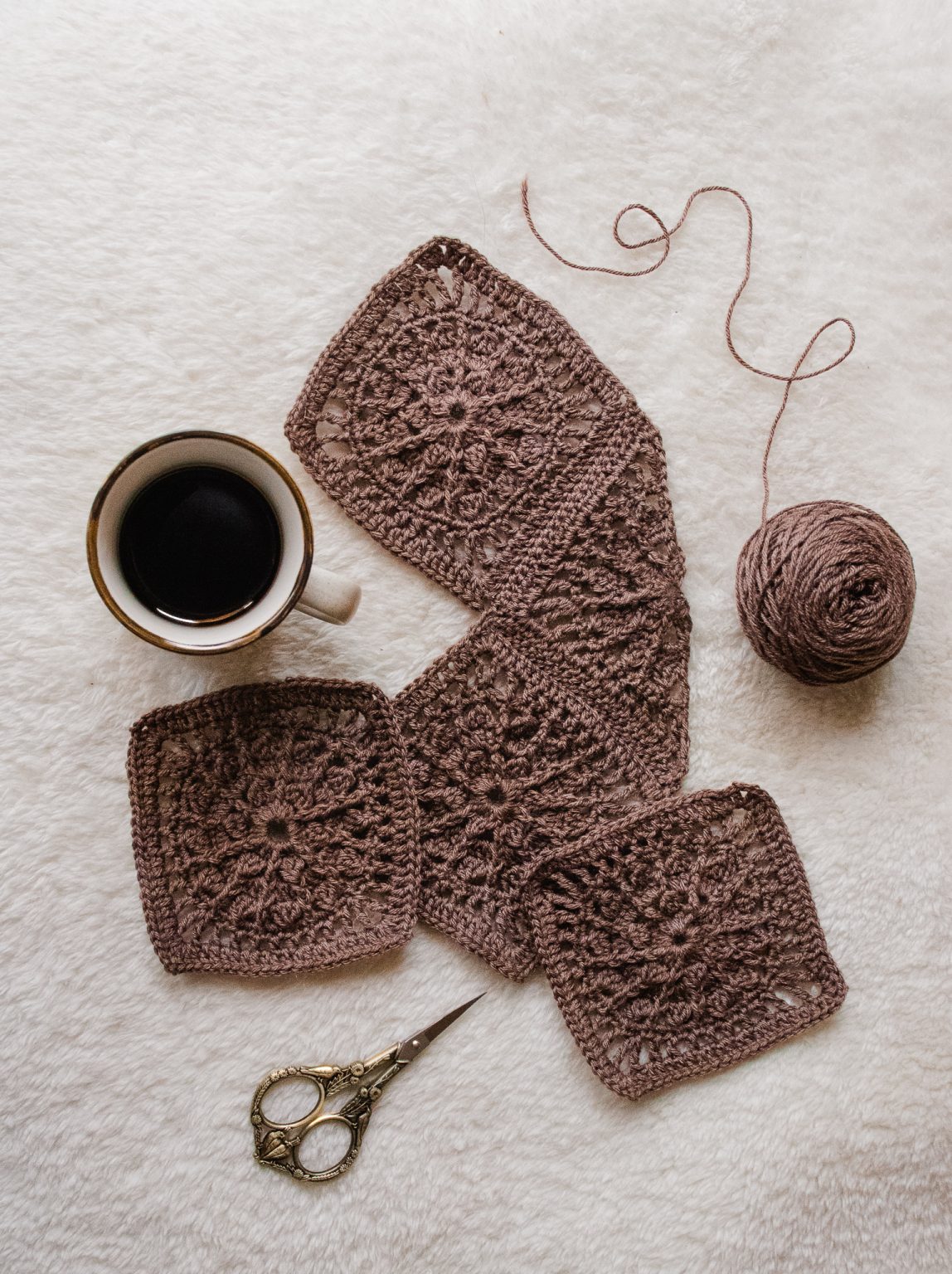 Clifton Granny Cowl – Textured Granny Square Cowl in Fingering Weight ...