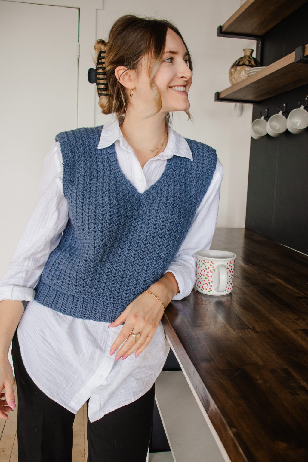 Vested Interest Slipover – Crochet Pattern for Oversized Office ...