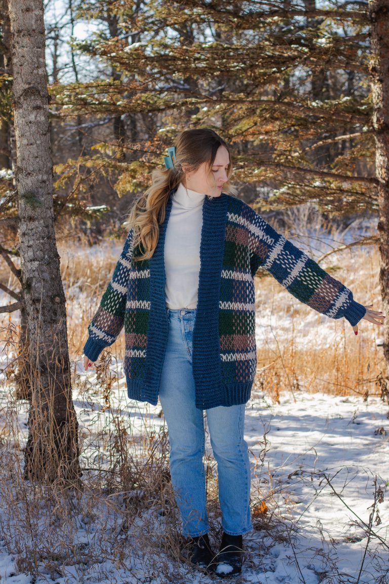 Plaid Cardigan – Crochet Pattern for Size Inclusive, Beginner-Friendly ...