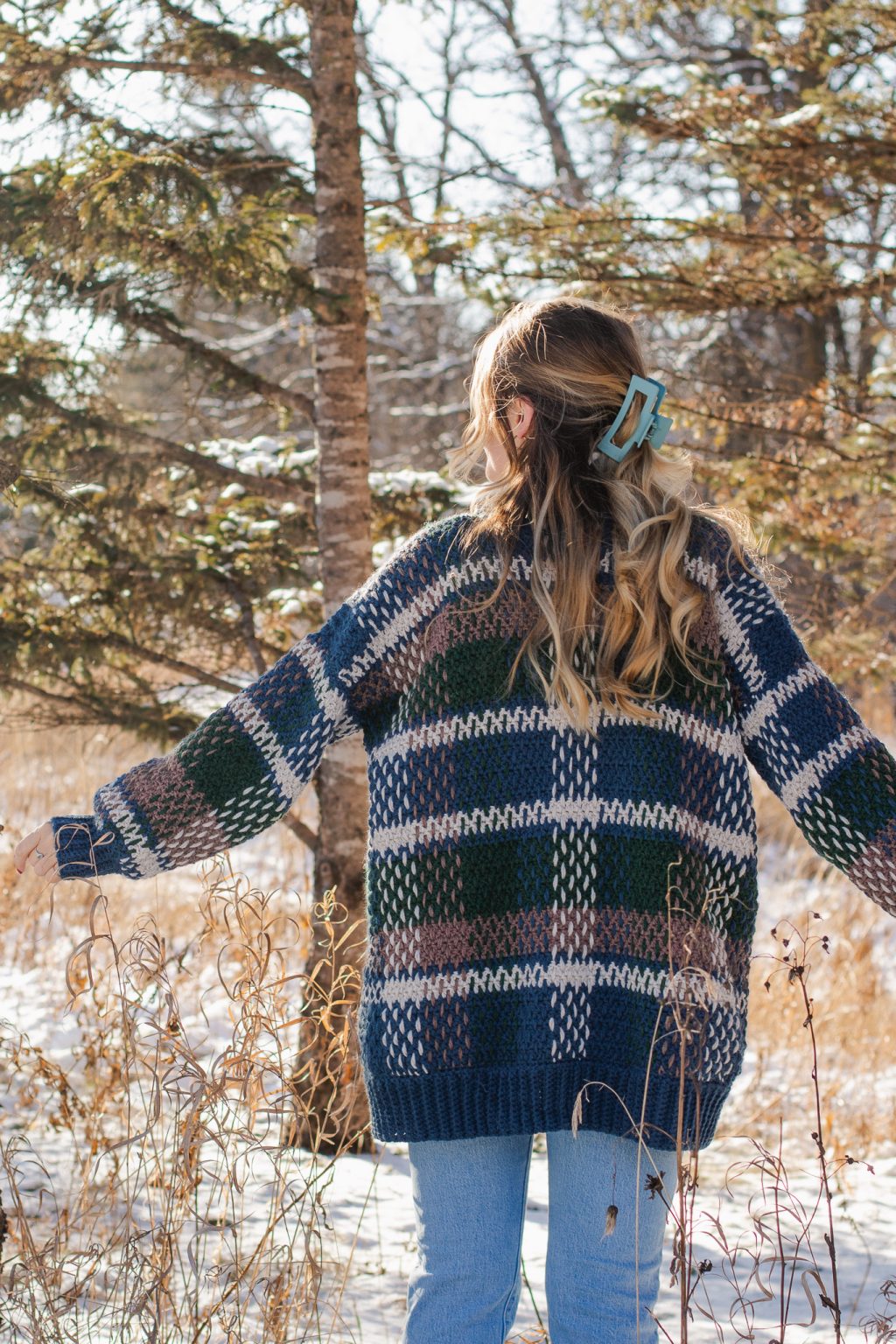 Plaid Cardigan – Crochet Pattern for Size Inclusive, Beginner-Friendly ...