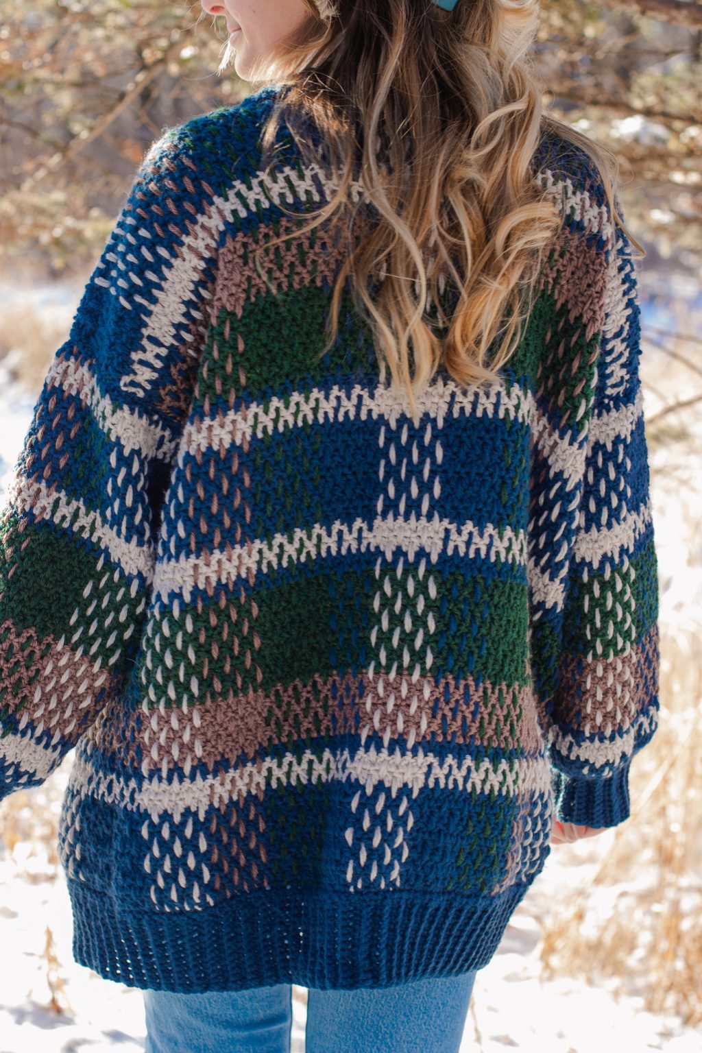 Plaid Cardigan – Crochet Pattern for Size Inclusive, Beginner-Friendly ...