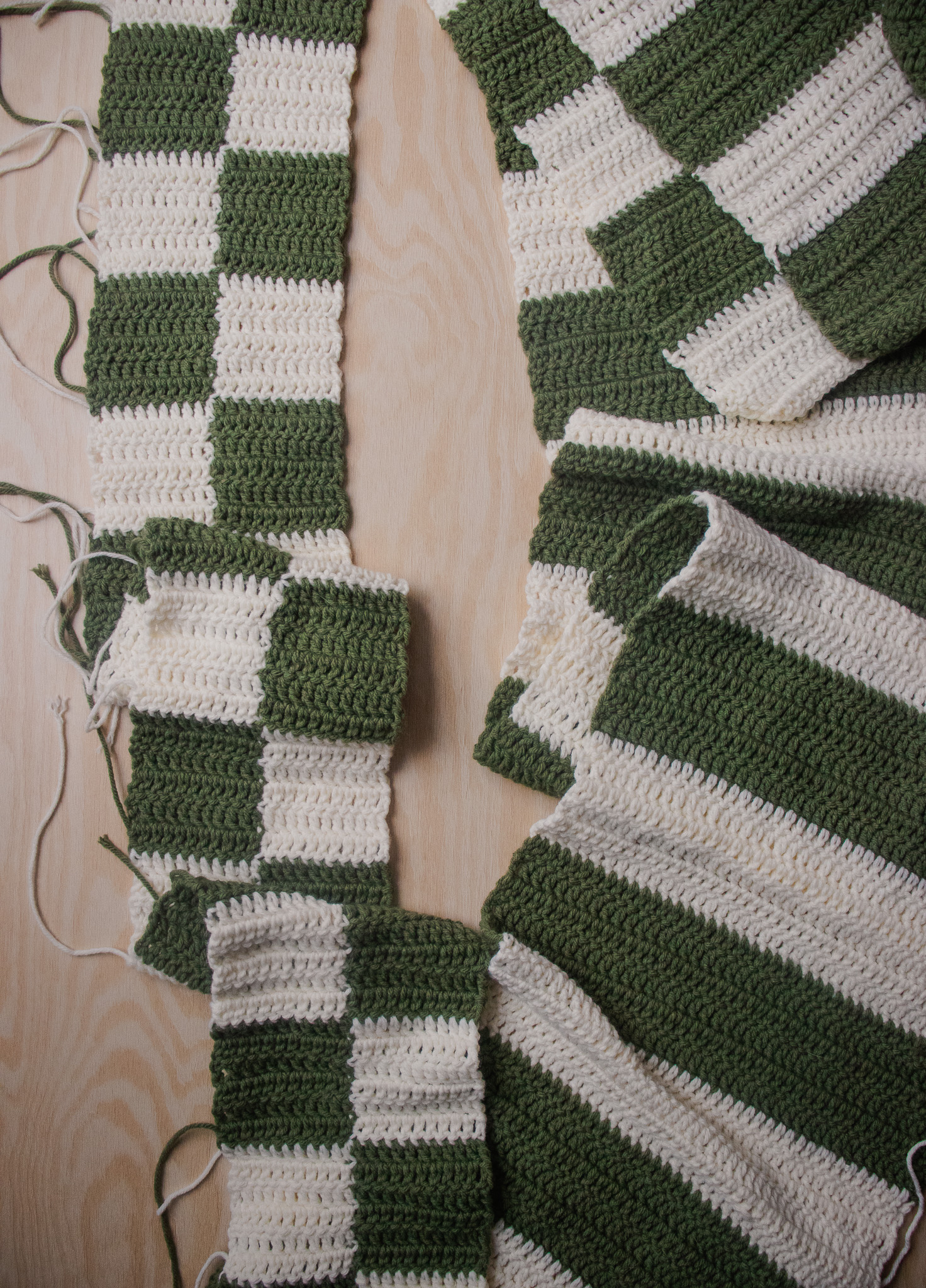 Checks And Stripes Throw – Crochet Pattern for Funky Checkerprint ...