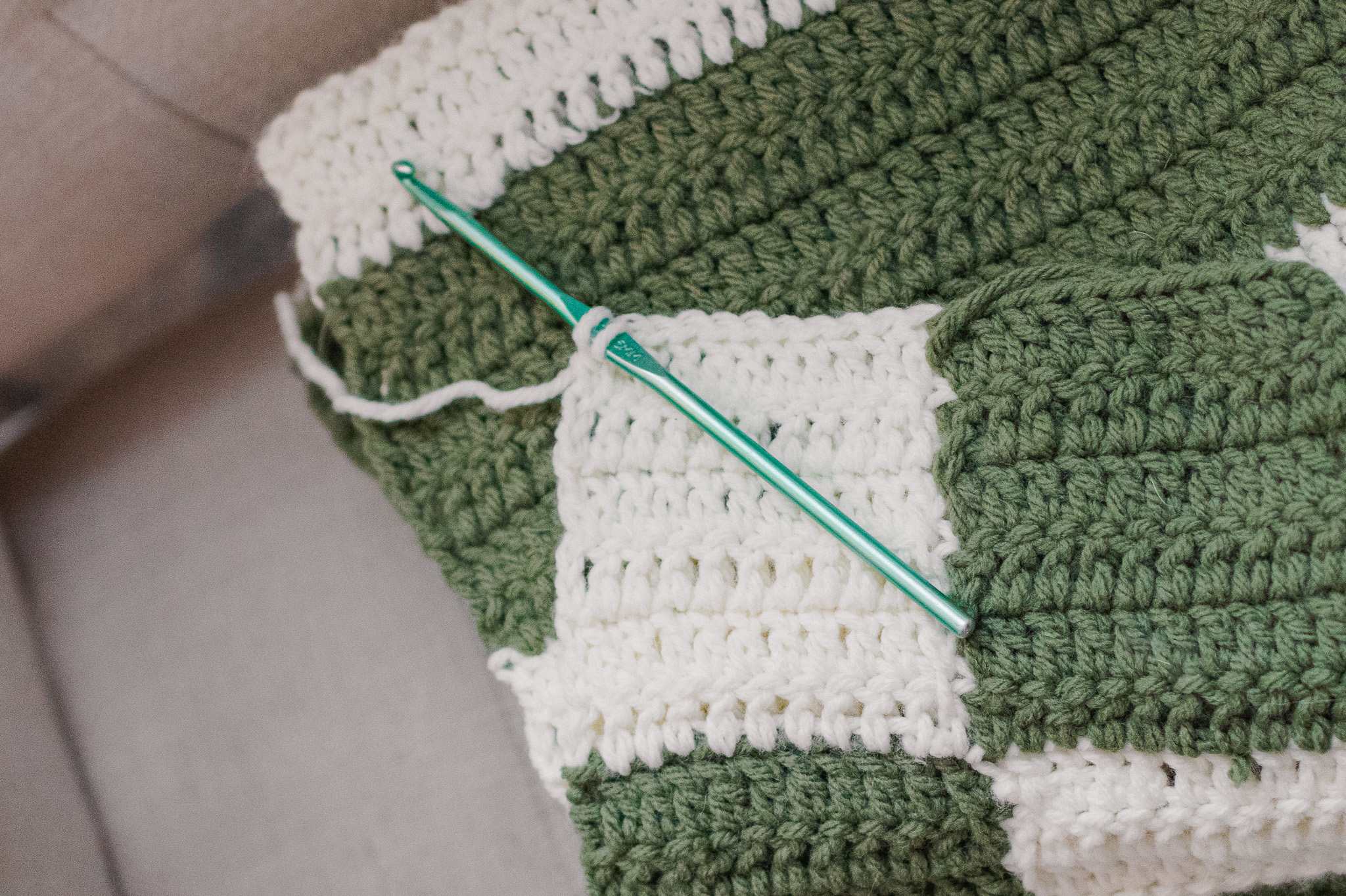 Checks And Stripes Throw – Crochet Pattern for Funky Checkerprint ...