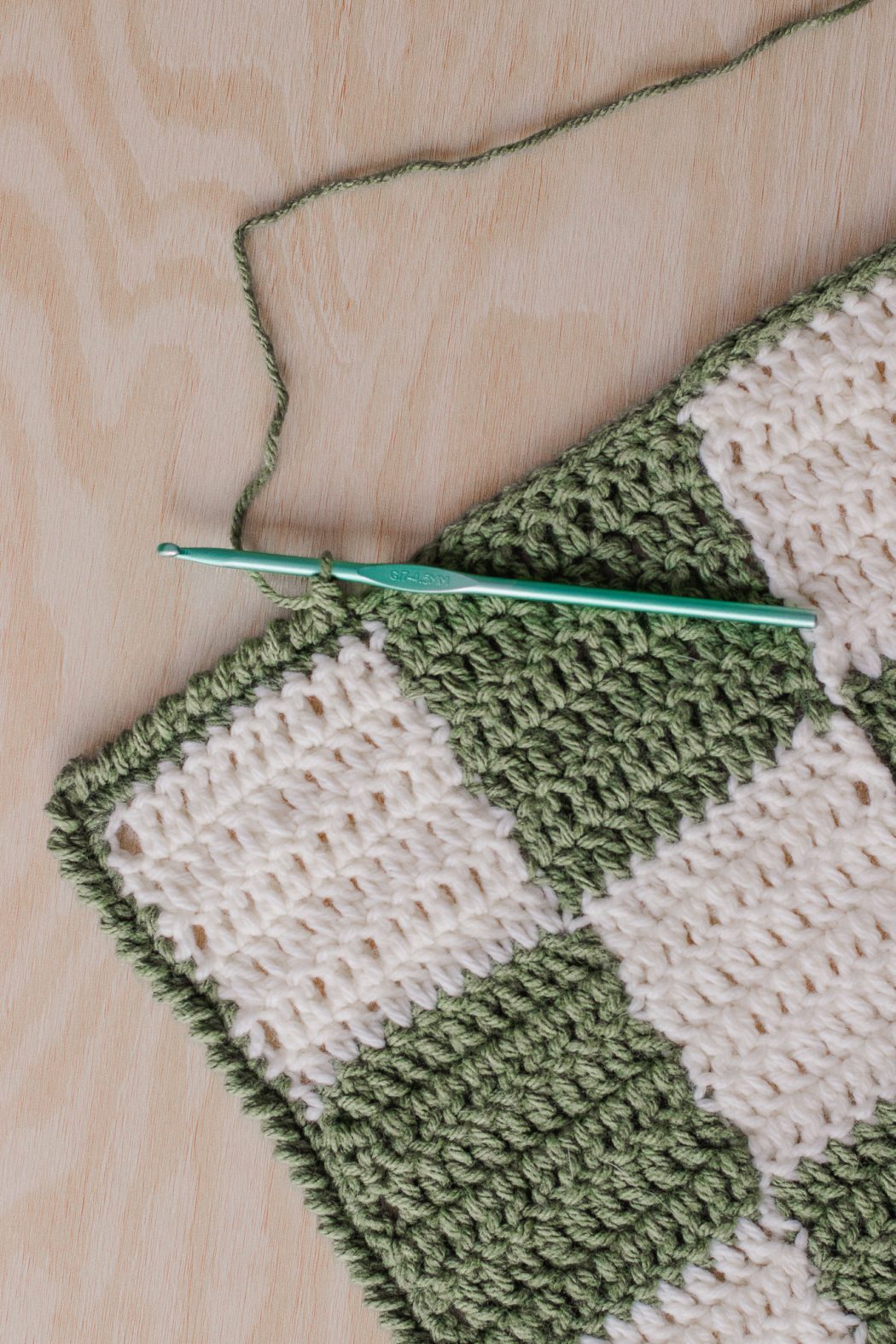 Checks And Stripes Throw – Crochet Pattern for Funky Checkerprint ...