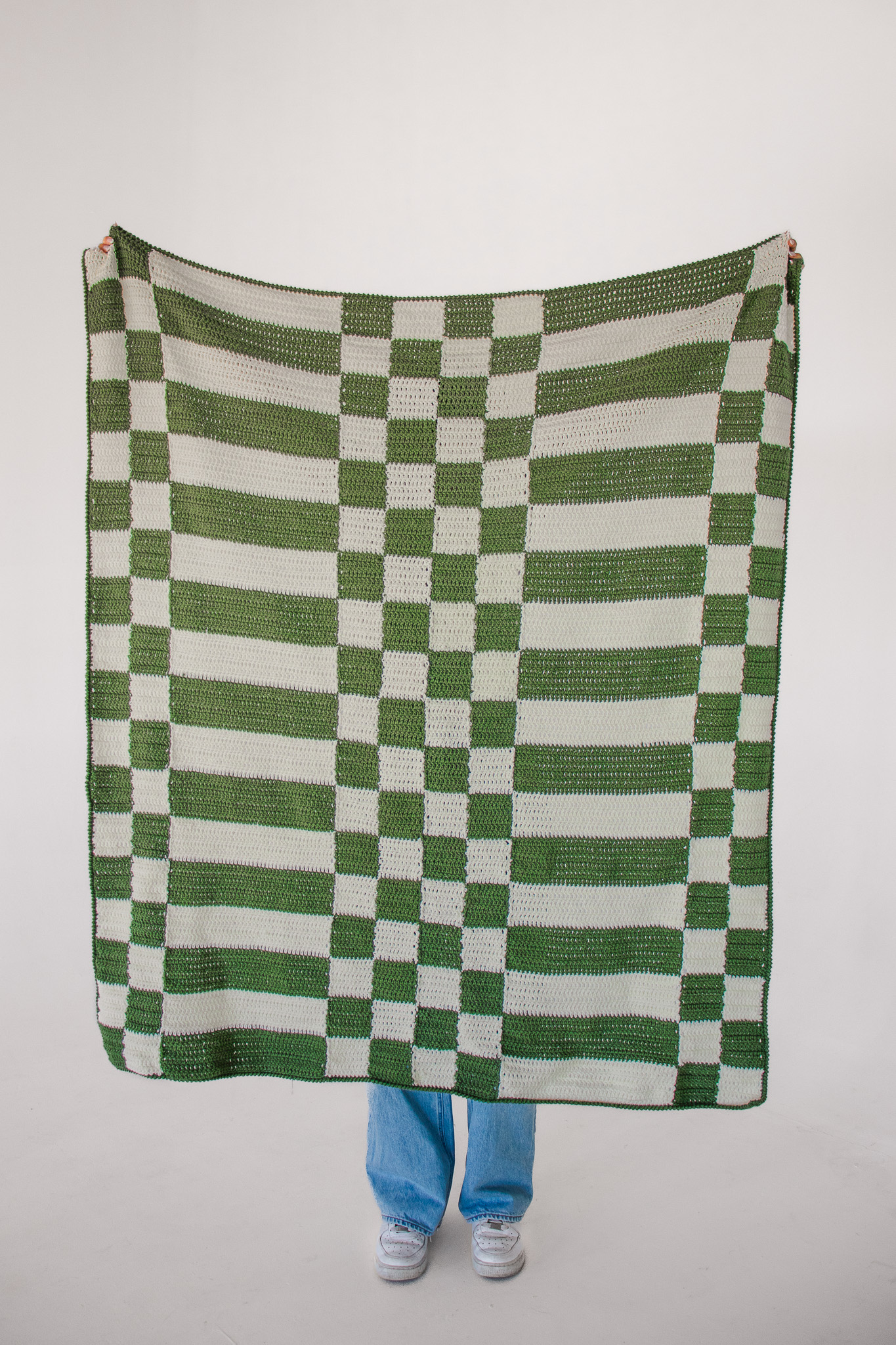 Checks And Stripes Throw – Crochet Pattern for Funky Checkerprint ...