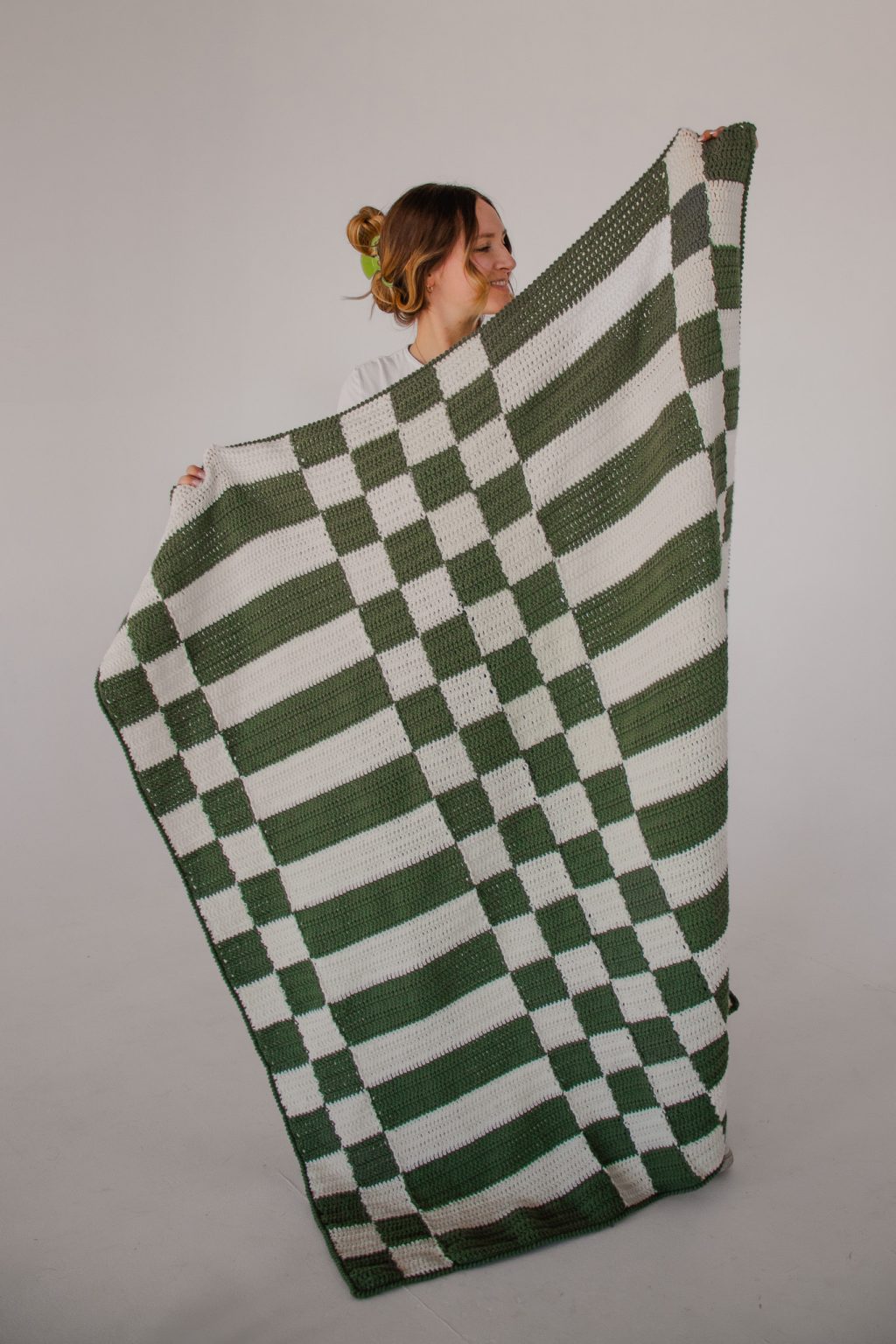 Checks And Stripes Throw – Crochet Pattern for Funky Checkerprint ...