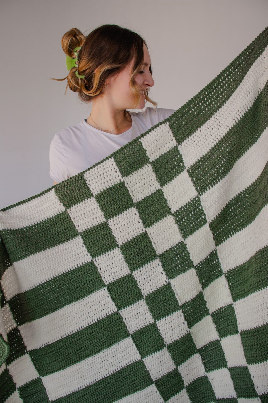 Checks And Stripes Throw – Crochet Pattern for Funky Checkerprint ...