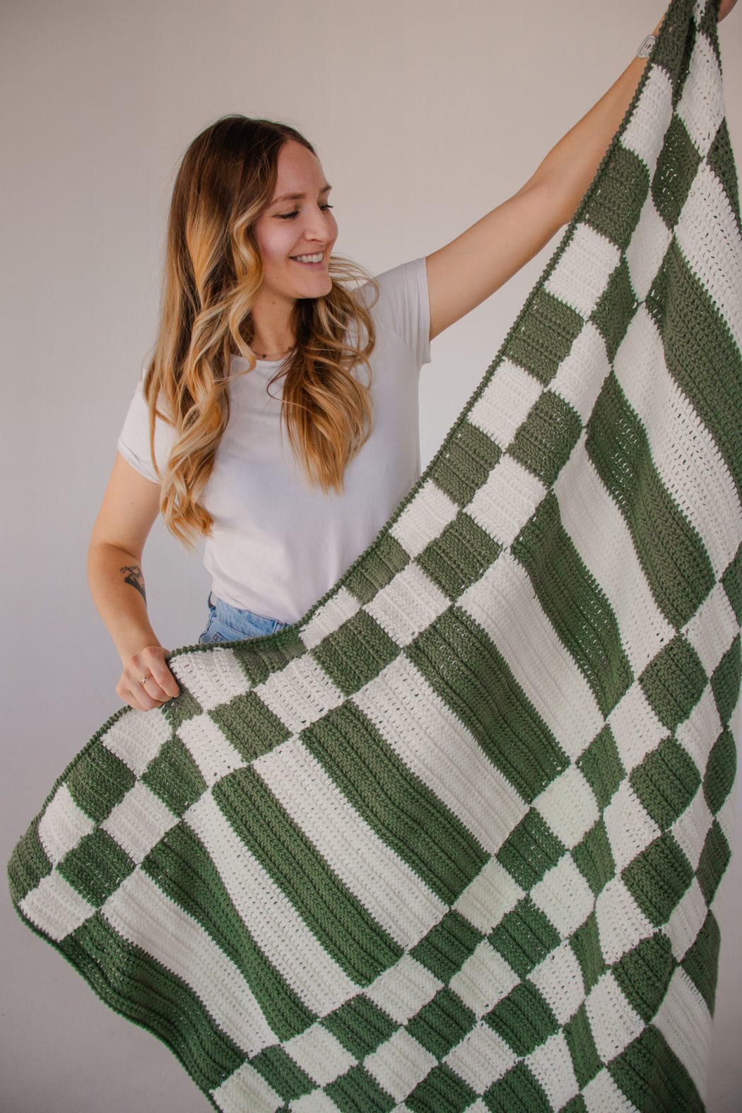 Checks And Stripes Throw – Crochet Pattern for Funky Checkerprint ...
