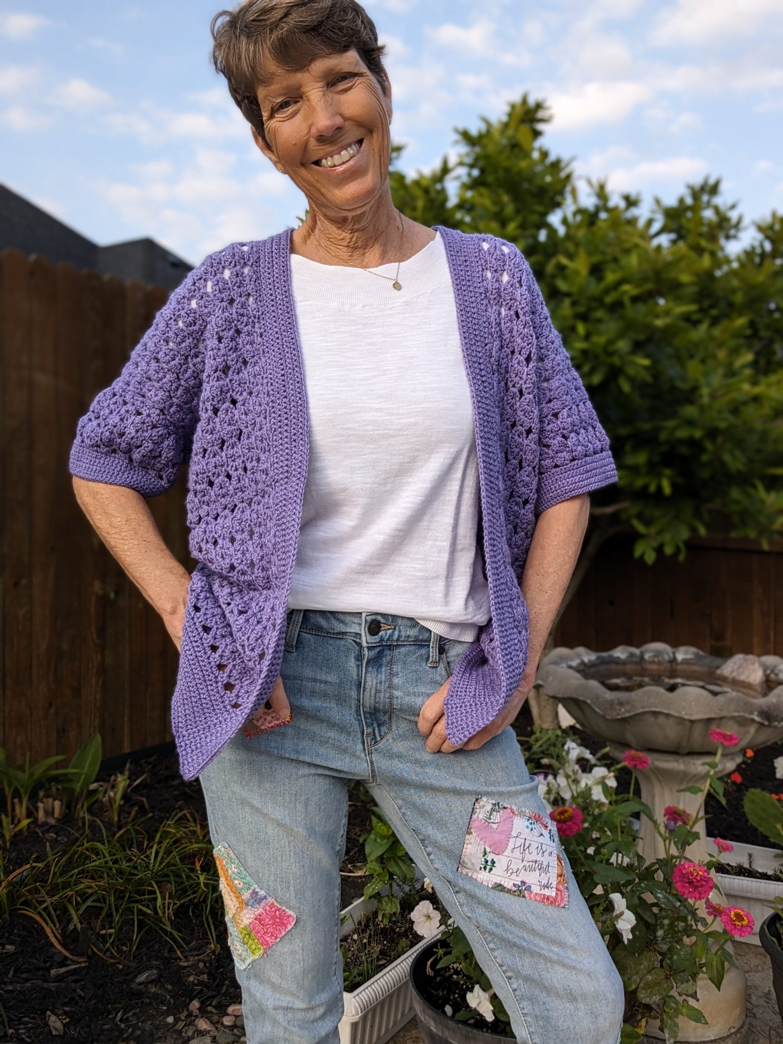 Smokey Quartz Cardigan – Crochet Pattern (from my book: Summer Crochet ...